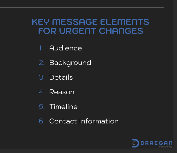 Communicating Urgent IT Changes